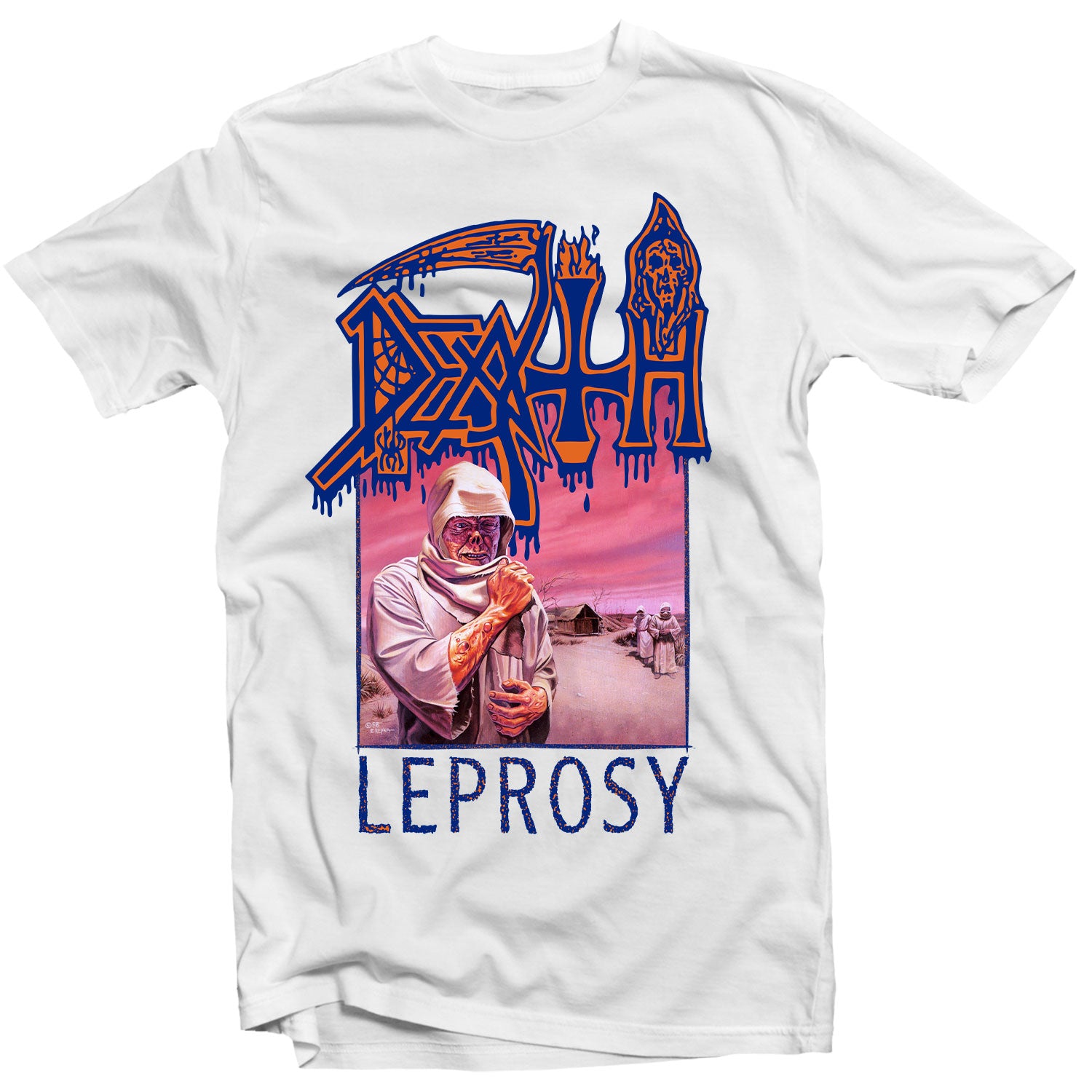 Death "Leprosy (White)" T-Shirt – Relapse Records Official Store